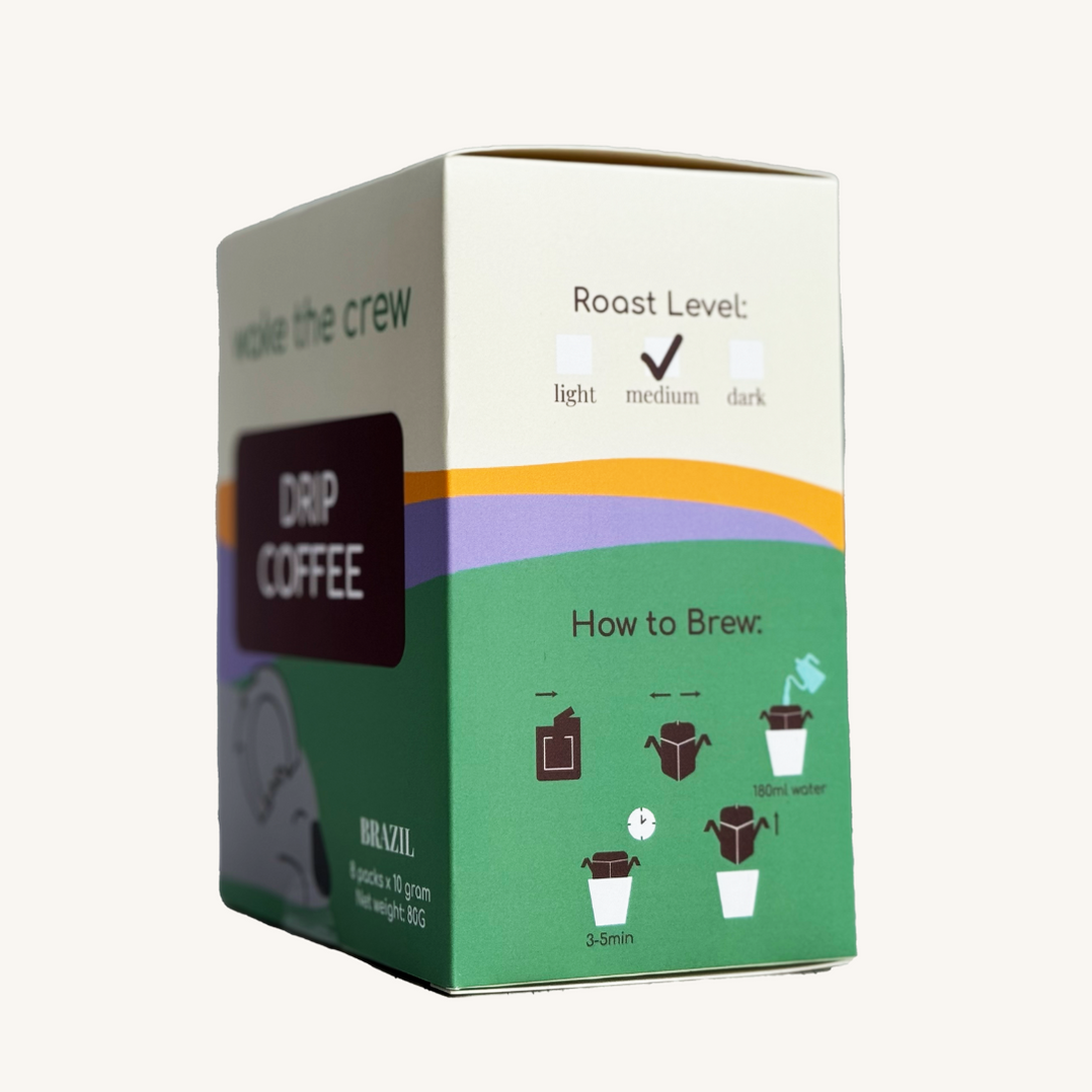 Brazil Drip Coffee Box– Wake The Crew