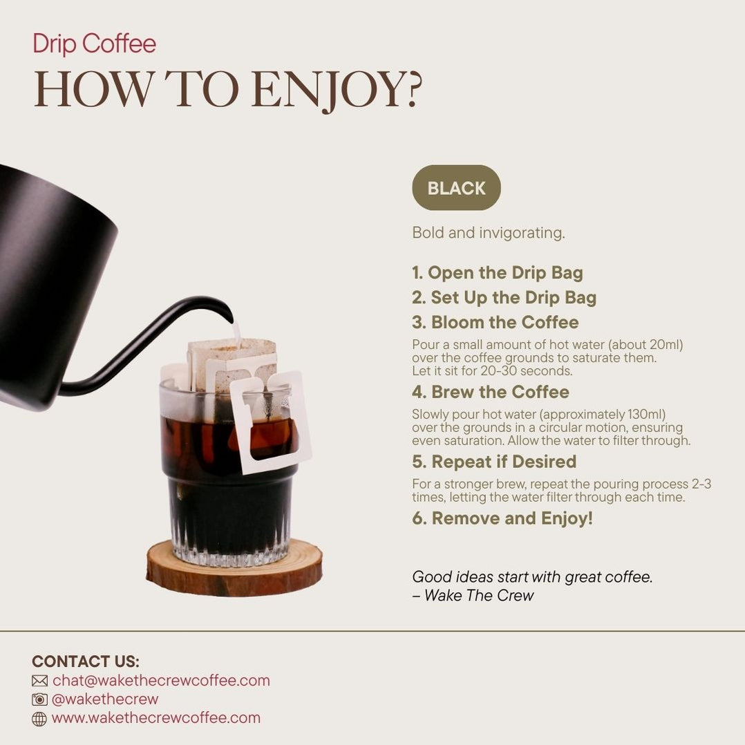 Brazil Drip Coffee Box– Wake The Crew